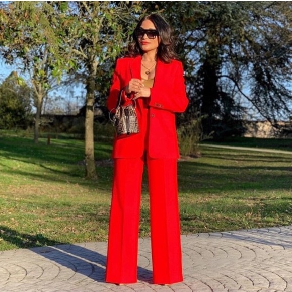 Zara | Pants & Jumpsuits | Zara Red Pants | Poshmark